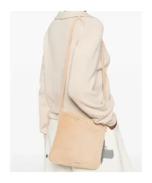Manu Atelier Suede Shoulder Bag