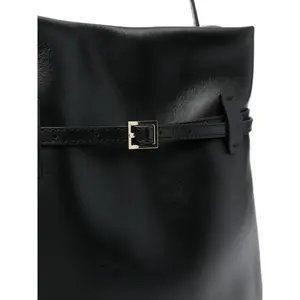 Manu Atelier Buckle Detailed Tote Bag - Black
