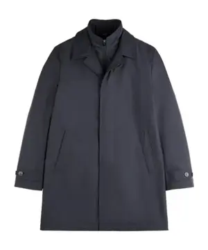 FAY Morning Double-front Coat - Blue