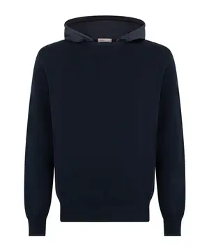 Herno Hooded Knit Top - Blue