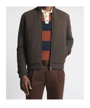 FAY Bi-material Jacket In Wool And Cotton