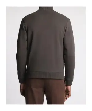 FAY Bi-material Jacket In Wool And Cotton
