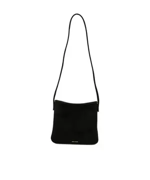 Manu Atelier Fidèle Suede Shoulder Bag - Black