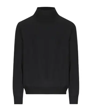 Tagliatore Long-sleeve High-neck Top - Black