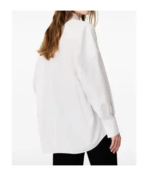 Stella McCartney Lace-panelled Cotton Shirt - White