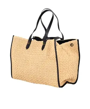 Jérôme Dreyfuss Large Tote Bag With Leather Trim - Nude