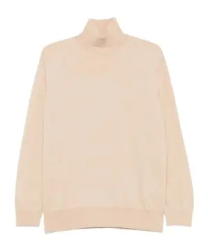 Malo High-neck Cashmere Sweater - Light Sand