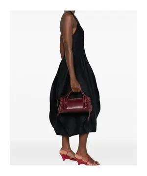 Hereu Ruched Leather Tote Bag
