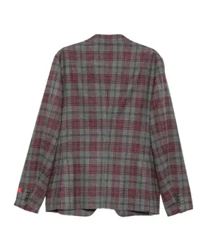 Isaia Checked Blazer