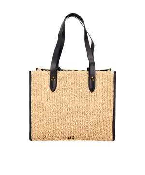 Jérôme Dreyfuss Medium Leon Woven Tote Bag - Nude