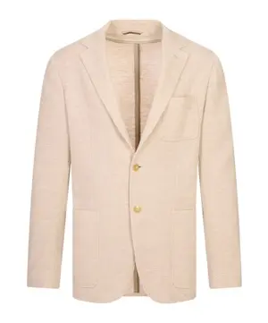 Canali Long-sleeve Single-breasted Jacket - Nude