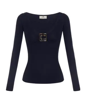Elisabetta Franchi Long Sleeve Blouses