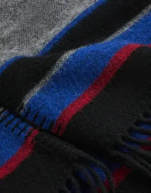 FAY Poncho In Striped Wool