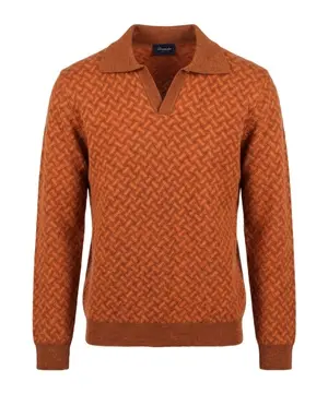 DRUMOHR Geometric Patterned Cashmere Sweater - No