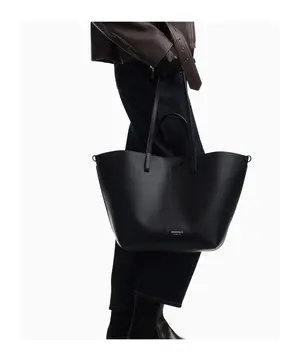 Emporio Armani 1981 Leather Shopper Bag - Black