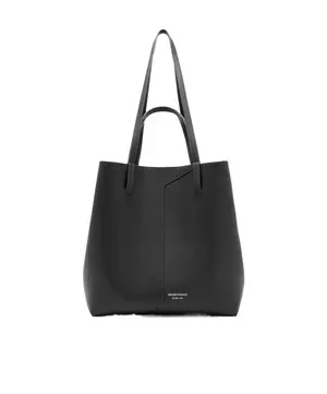 Emporio Armani 1981 Leather Shopper Bag - Black