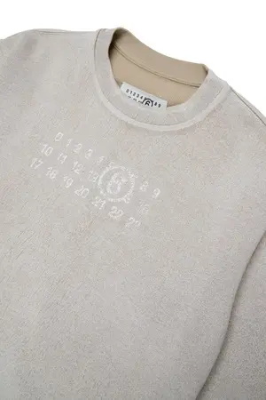 MAISON MARGIELA Logo-print Terry-effect Sweater