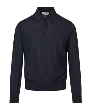 Agnona Long-sleeve Knitted Polo Shirt