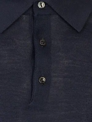 Agnona Long-sleeve Knitted Polo Shirt