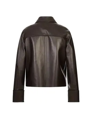 Agnona Long-sleeve Leather Jacket