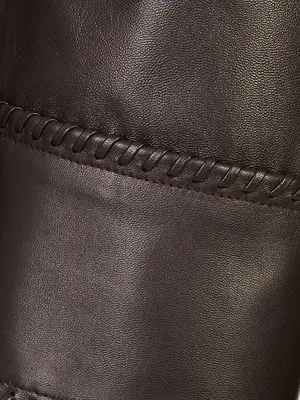 Agnona Long-sleeve Leather Jacket