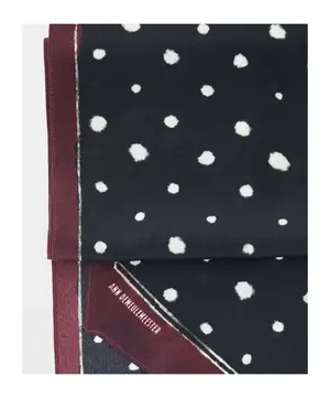 ANN DEMEULEMEESTER Printed Silk Scarf