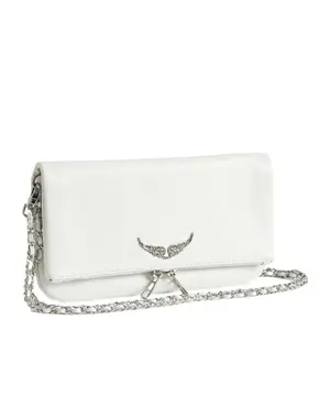 Zadig&Voltaire Rock Chain Shoulder Bag - White
