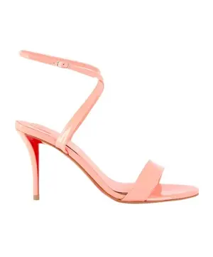 CHRISTIAN LOUBOUTIN Round-toe High-heeled Sandals - Pink