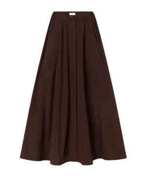 Co Button-front Skirt - Black