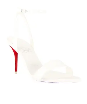 CHRISTIAN LOUBOUTIN Round Toe High-heeled Sandals - White