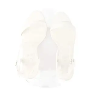 CHRISTIAN LOUBOUTIN Round Toe High-heeled Sandals - White