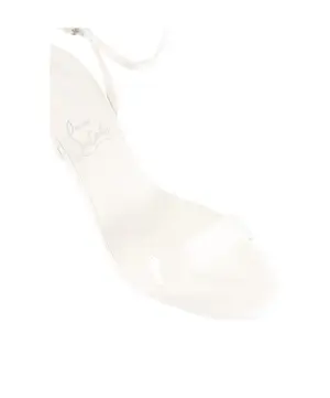 CHRISTIAN LOUBOUTIN Round Toe High-heeled Sandals - White