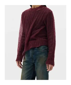ANN DEMEULEMEESTER Open-knit Levar Sweater