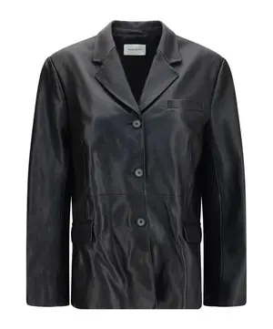 Magda Butrym Single-breasted Leather Blazer