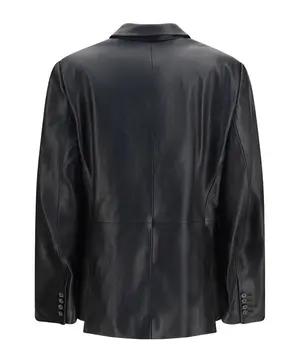 Magda Butrym Single-breasted Leather Blazer