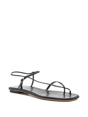Soeur Flat Leather Sandals