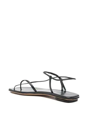 Soeur Flat Leather Sandals