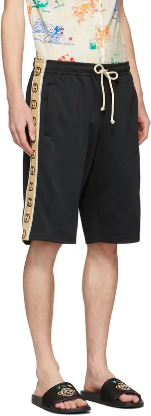 Gucci Gg Web-stripe Track Shorts
