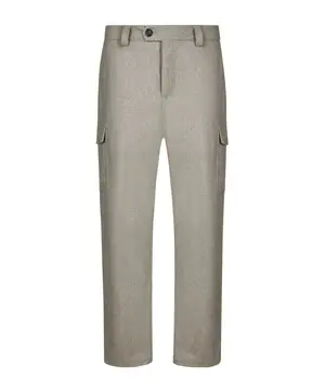 Brunello Cucinelli Casual Pants With Belt Loops - Gray