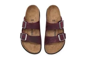 BIRKENSTOCK Arizona Ct Oiled Leather Sandals - Brown