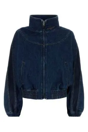Givenchy Denim Bomber Jacket - Blue