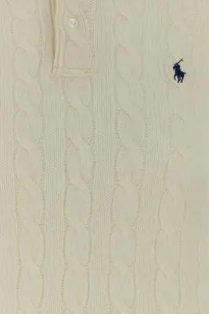 Polo Ralph Lauren Ivory Wool Blend Polo Shirt