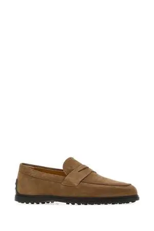TOD'S Biscuit Suede Loafers