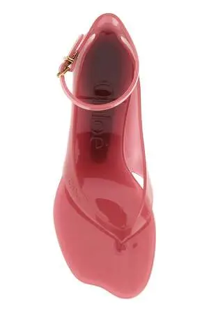 Chloé Dark Tpu Jelly Thong Sandals