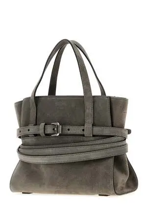 Moschino Suede Tie Me Handbag