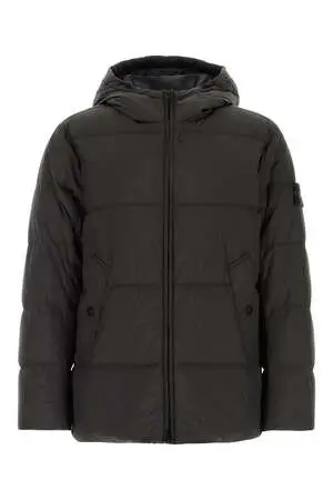 Stone Island Graphite Nylon Down Jacket - Grey