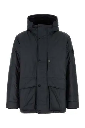 Stone Island Midnight Nylon And Polyester Parka - Blue