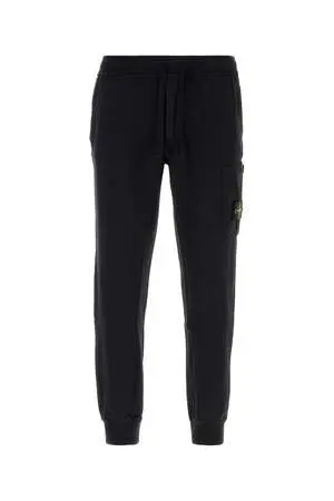 Stone Island Cotton Joggers - Black
