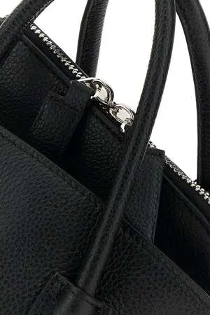 Attico Leather Mini La Passeggiata Handbag - Black