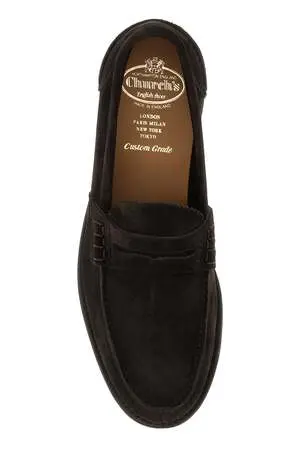 Church's Dark Suede Pembrey Loafers